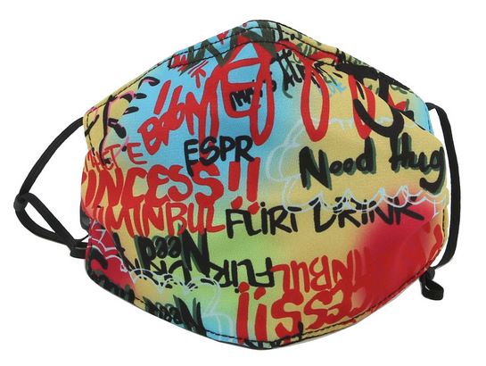 Graffiti Mask- Multi Color – Accessorize Your Mood